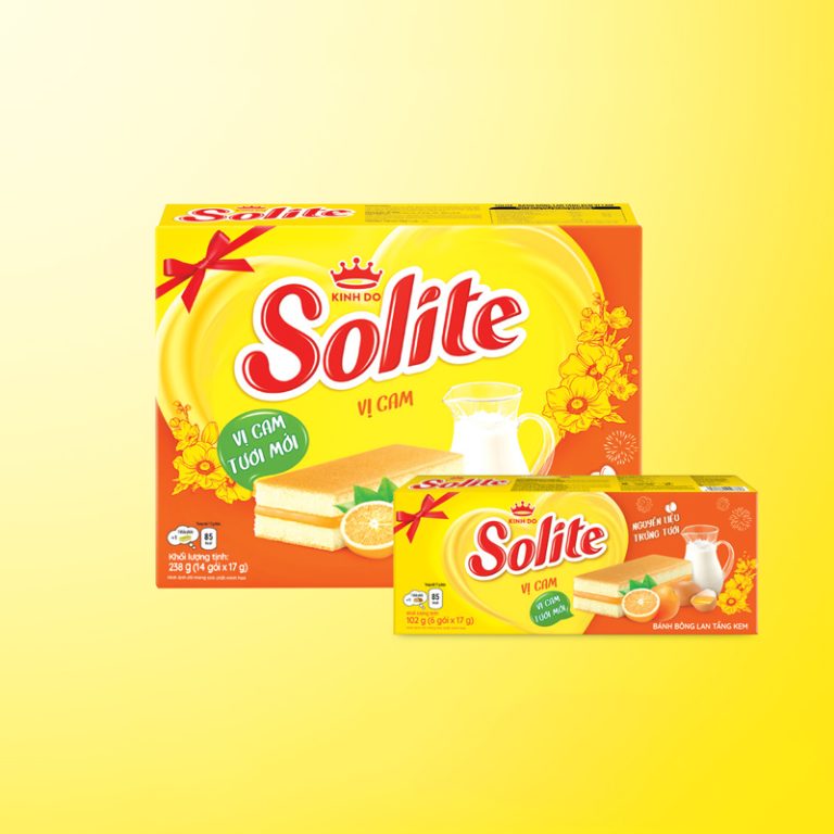 Hộp bánh bông lan tầng Solite - Bánh Trung Thu Kinh Đô